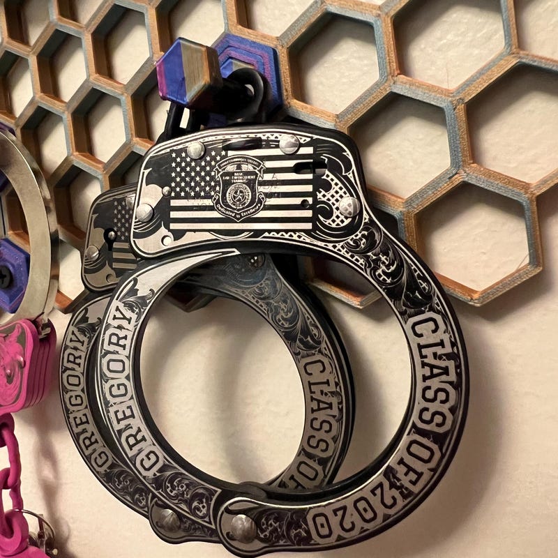 Black Handcuffs Police - Etsy