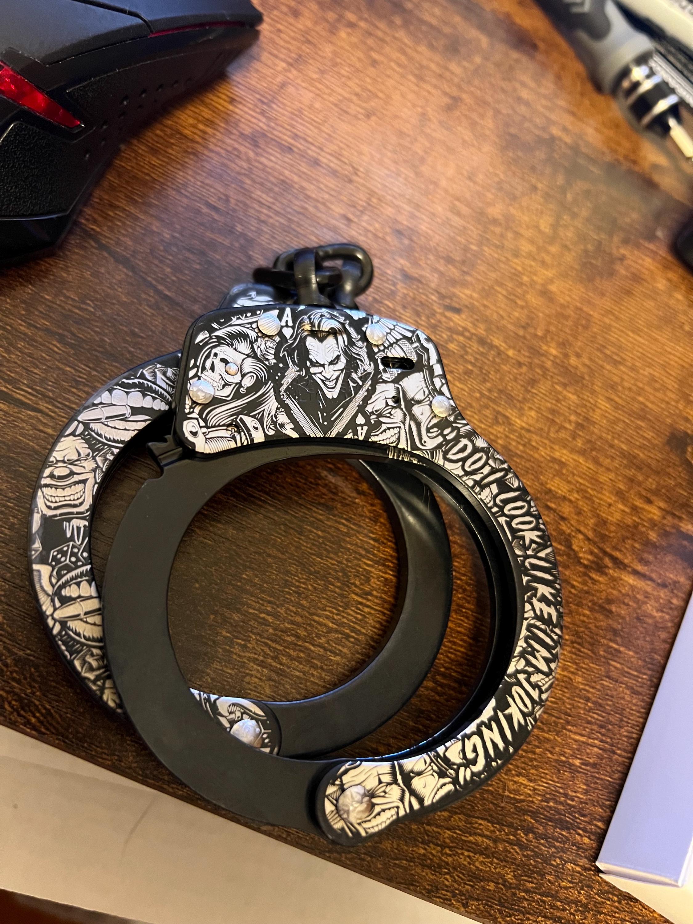 Laser Engraved Smith & Wesson Black Handcuffs - Etsy