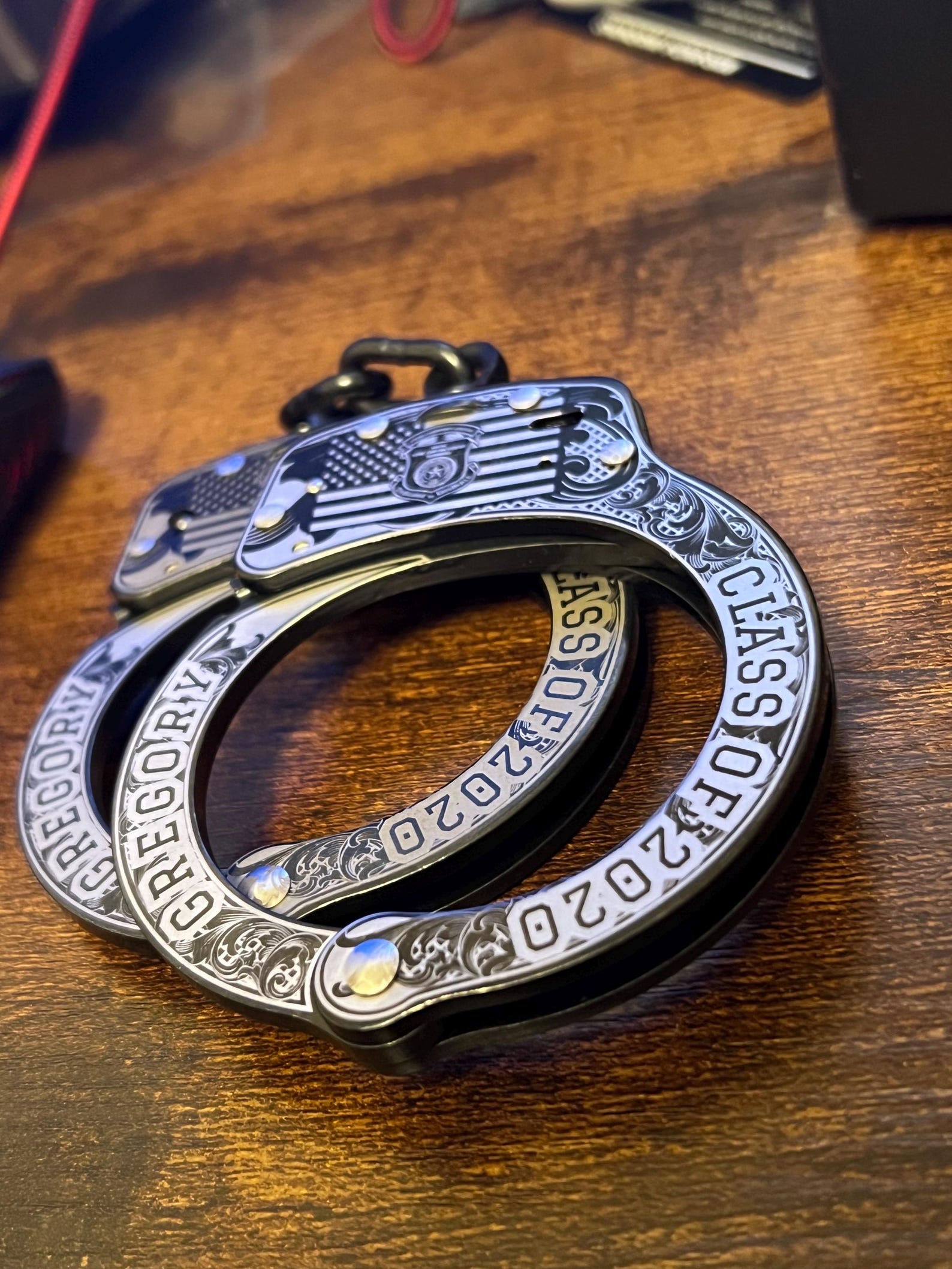 Laser Engraved Smith & Wesson Black Handcuffs - Etsy