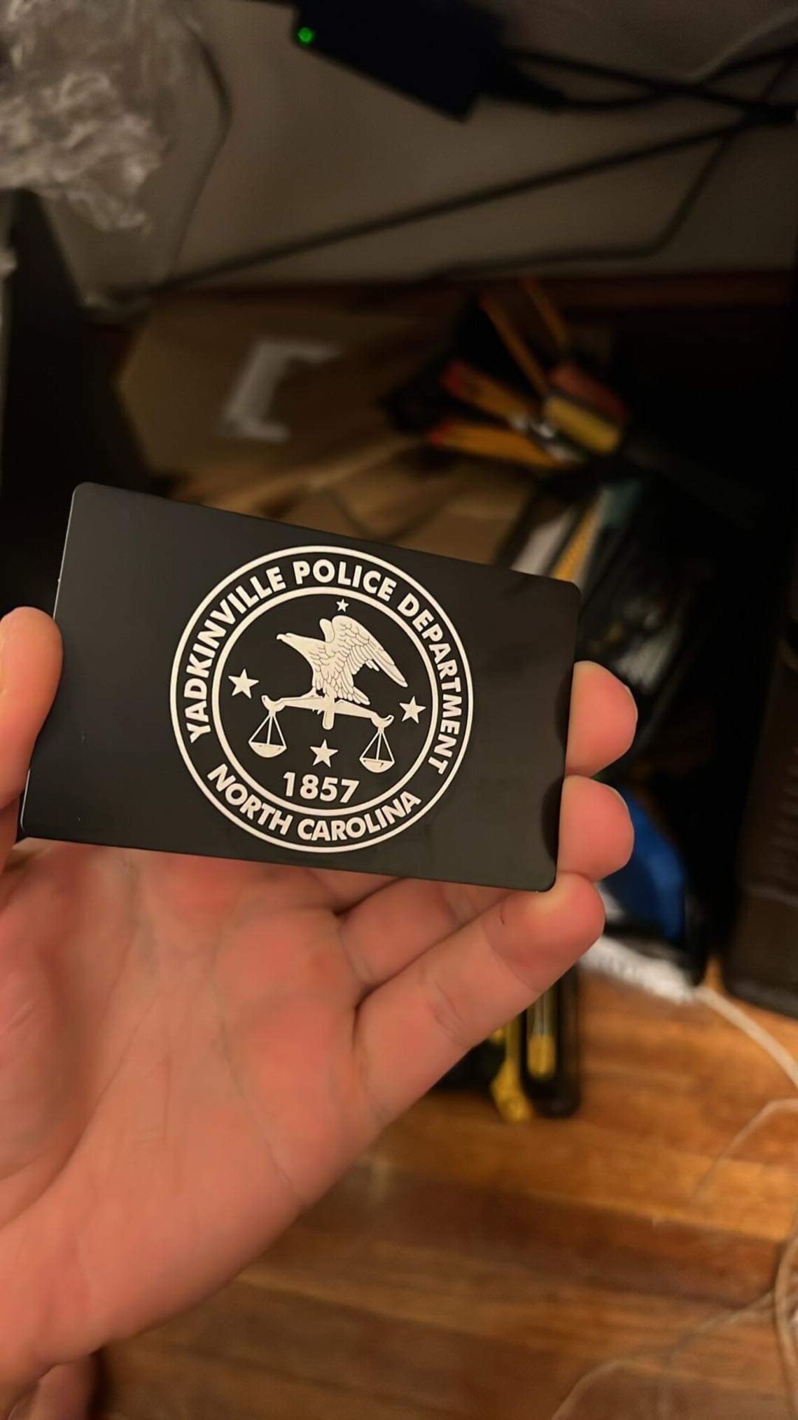 Laser Engraved Miranda Rights Card. Personalized With Your Department ...
