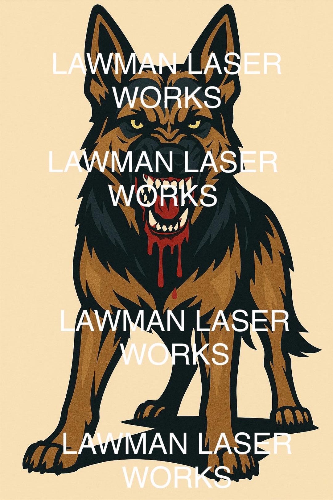 German Sheppard K9 W/blood PNG - Etsy