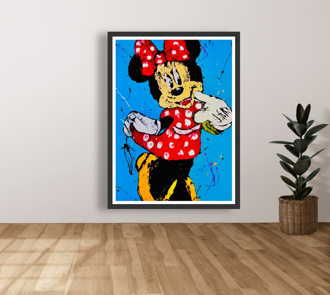 Oops I Did It Again , Minnie Mouse , Splash Art - Etsy