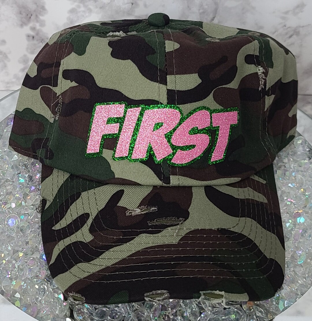 AKA Inspired Camo FIRST Baseball Cap Probate Gift Line Gift Christmas ...