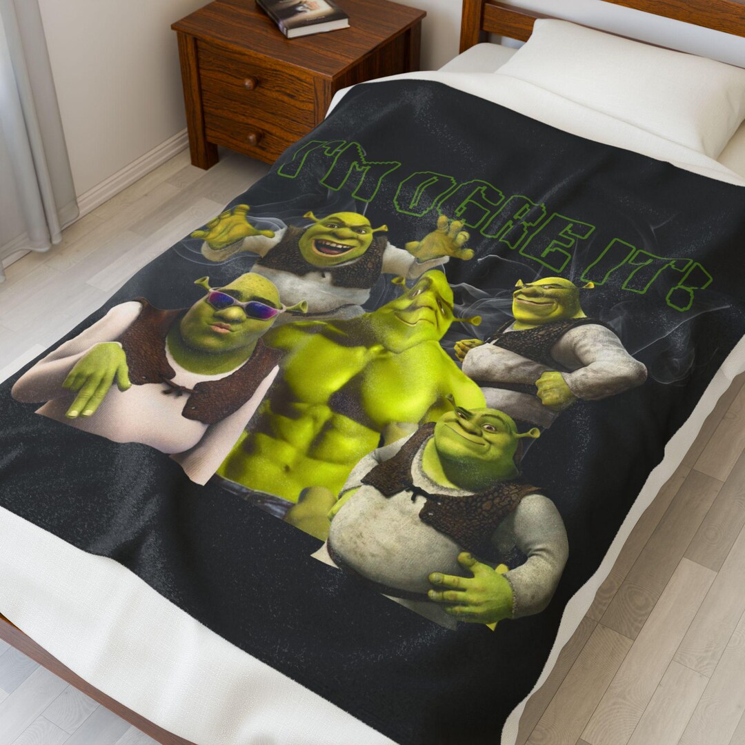 Shrek Plush Blanket, Cozy Movie Night Throw - Etsy