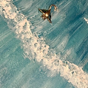 Ocean Themed Textured 3D Art. Wall Hanging - Etsy