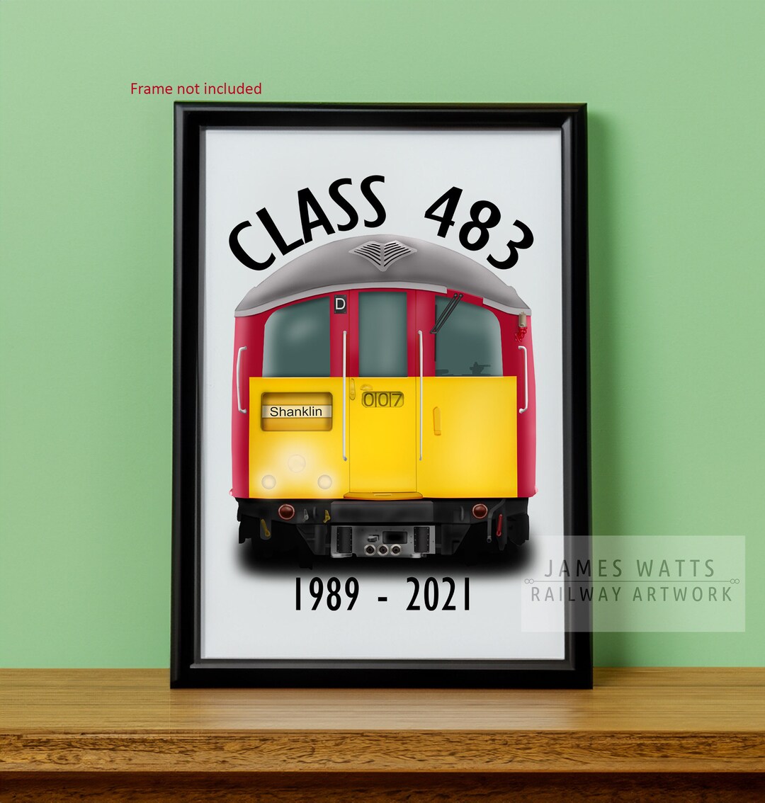 Class 483 Isle of Wight Underground Art Print A4 Enthusiast Train Gift ...