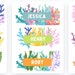 Coral Reef Themed Cute Student Name Tags / Bag Tags / Desk Labels ...