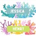 Coral Reef Themed Cute Student Name Tags / Bag Tags / Desk Labels ...