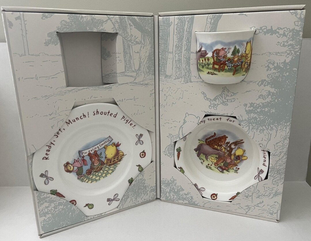 VERY RARE Vintage Winnie the Pooh Fine Bone China Breakfast Set - 3 ...