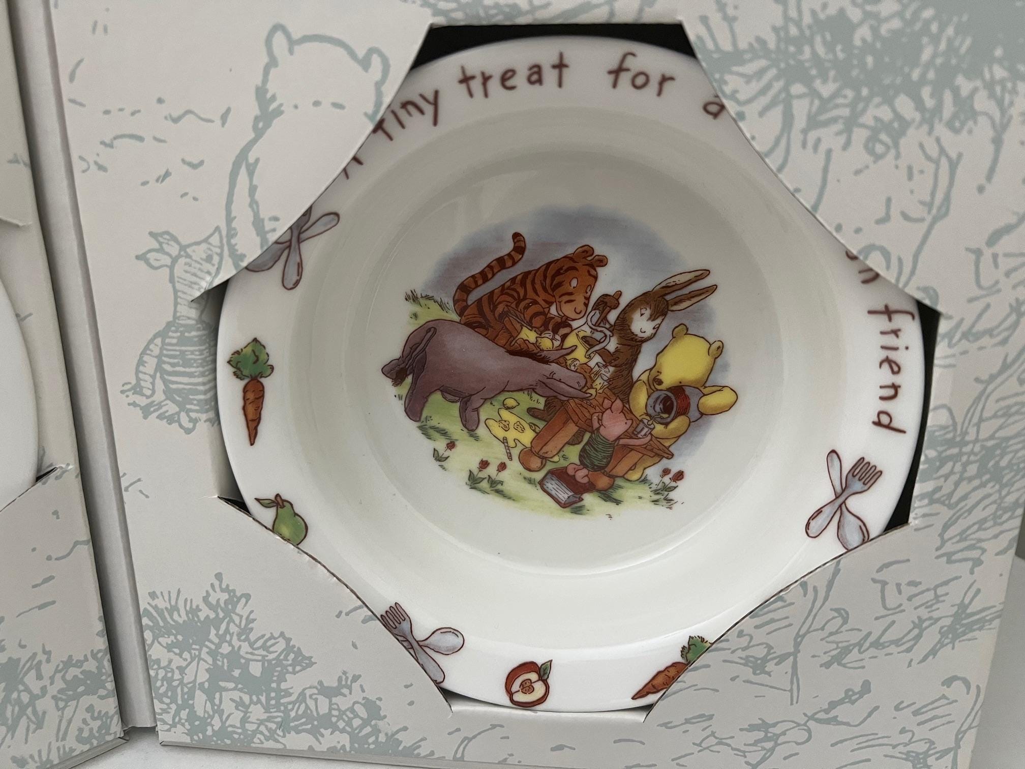 VERY RARE Vintage Winnie the Pooh Fine Bone China Breakfast Set 3 ...