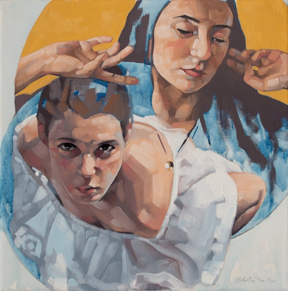 Original Portrait Art Multiple Portrait Oil Painting - Etsy