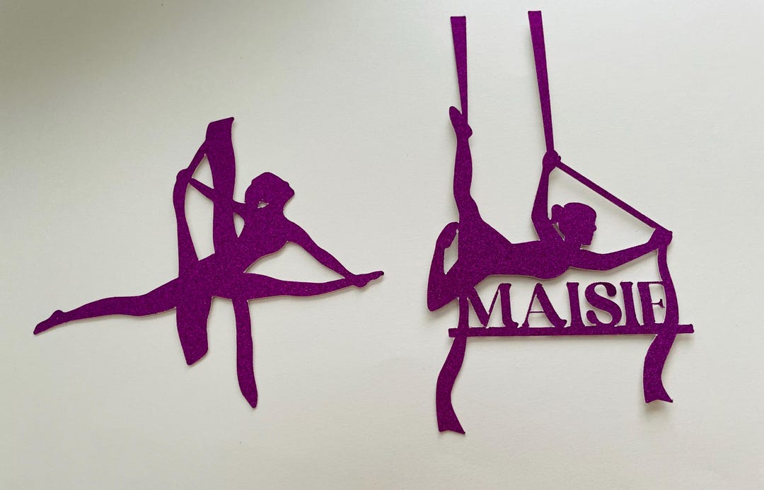 Cake Toppers Aerial Circus Skills Hoop Gymnastics Gymnasts Circus ...