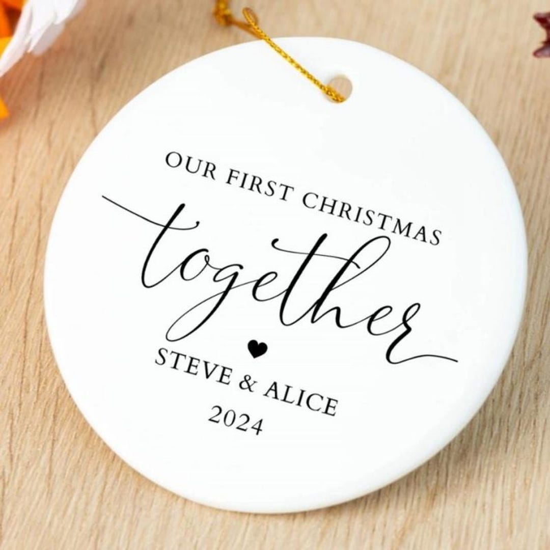 Our First Christmas Together, Personalized Couples Ornament, Our First ...