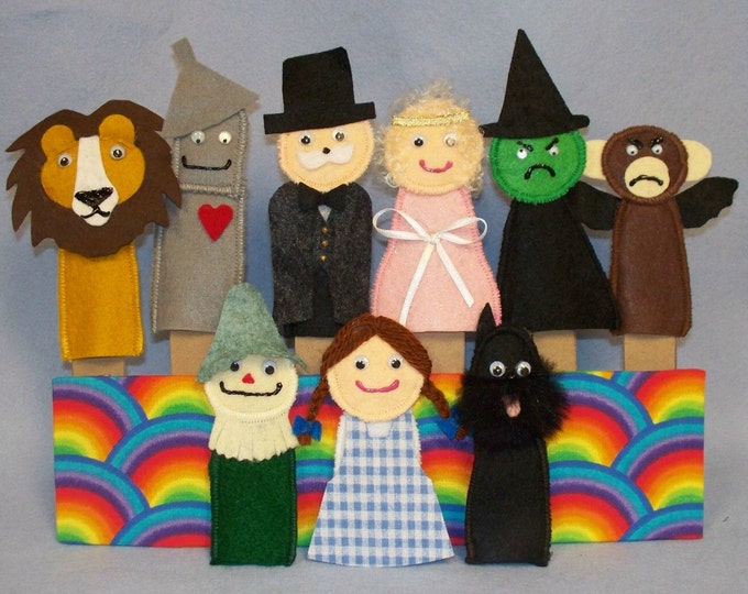 Wizard of Oz Felt Finger Puppets - Etsy