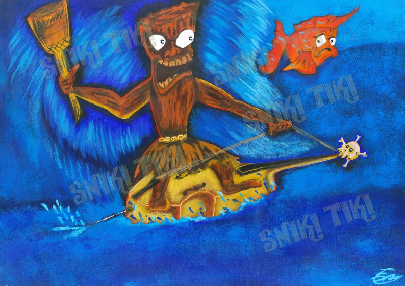 Tiki Art Original Prints - Choose Design - Etsy