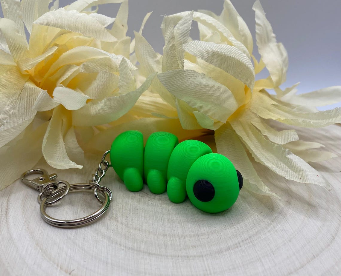 Baby Caterpillar - Fidget - Keychain -3D Printed - Etsy