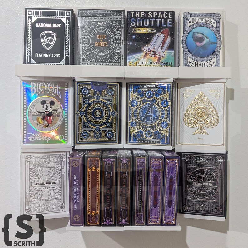 Playing Card Wall Display Assortment Pack 12-units Expandable ...