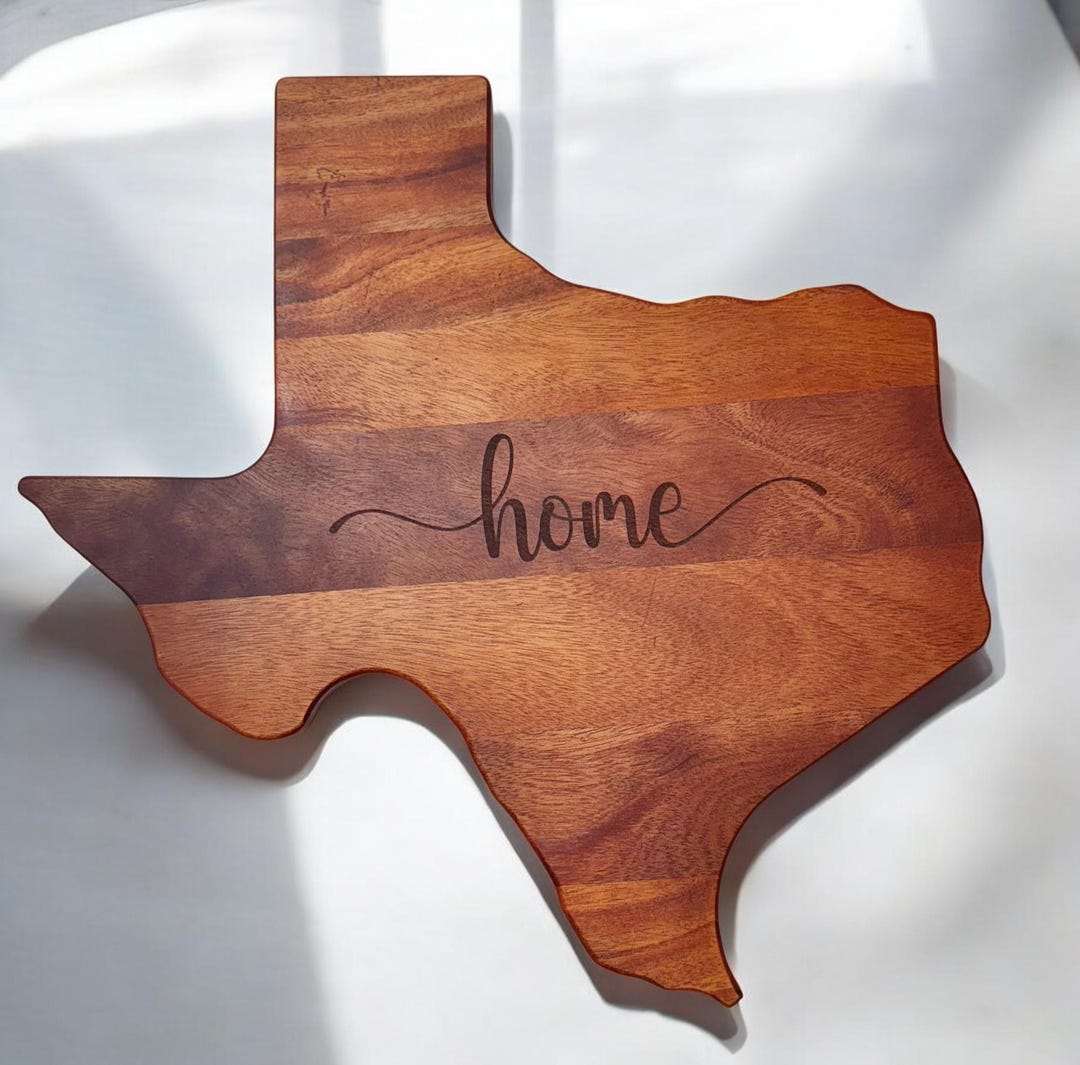 Texas Shaped Charcuterie Board - Customizable - Etsy