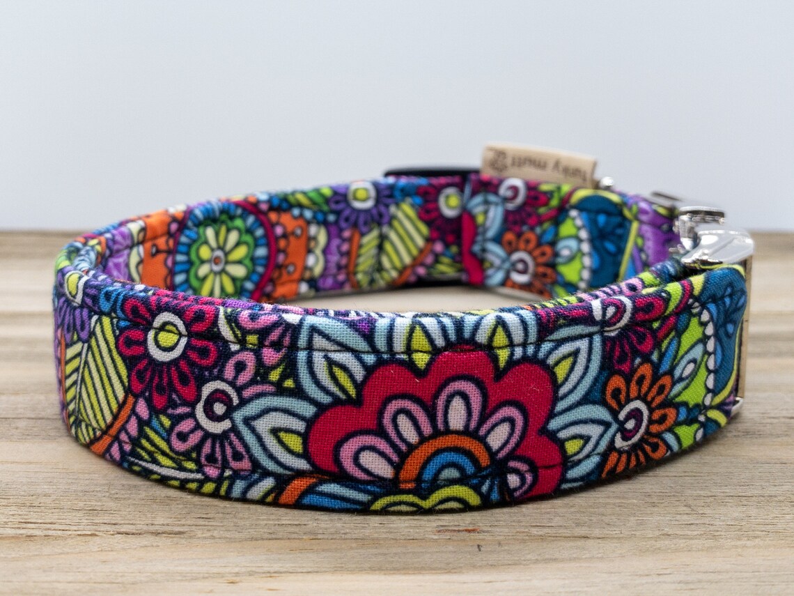 Bohemian Rhapsody Colorful Collar Purple Azure Cobalt | Etsy