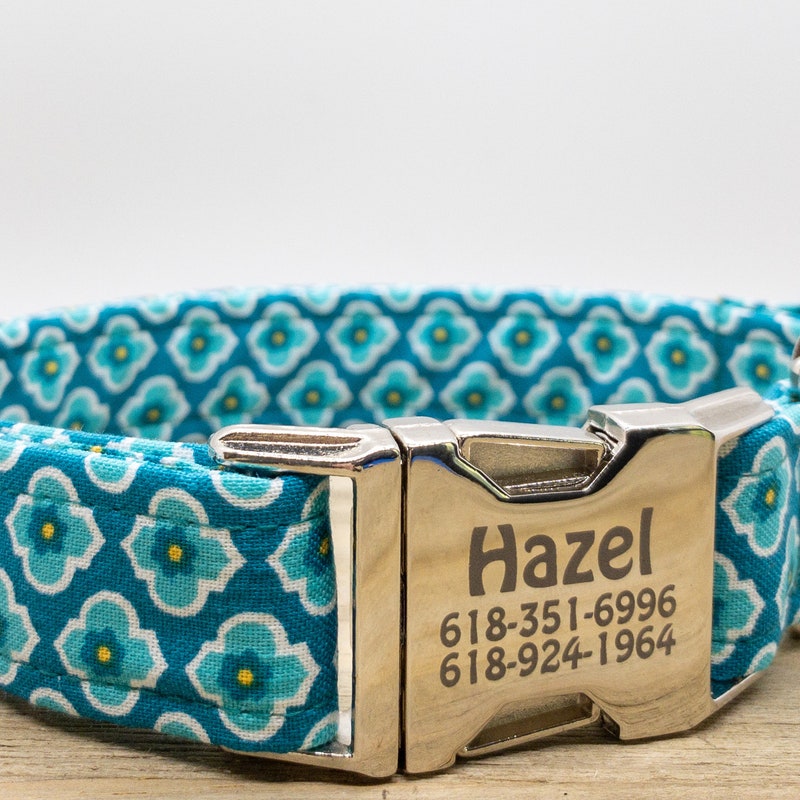 Turquoise Dog Collar - Etsy