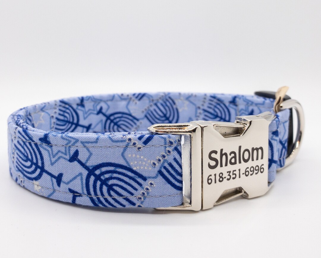 Hanukkah Dog Collar - Menorah Collar for Dogs - Menorah Chanukah Lamp ...