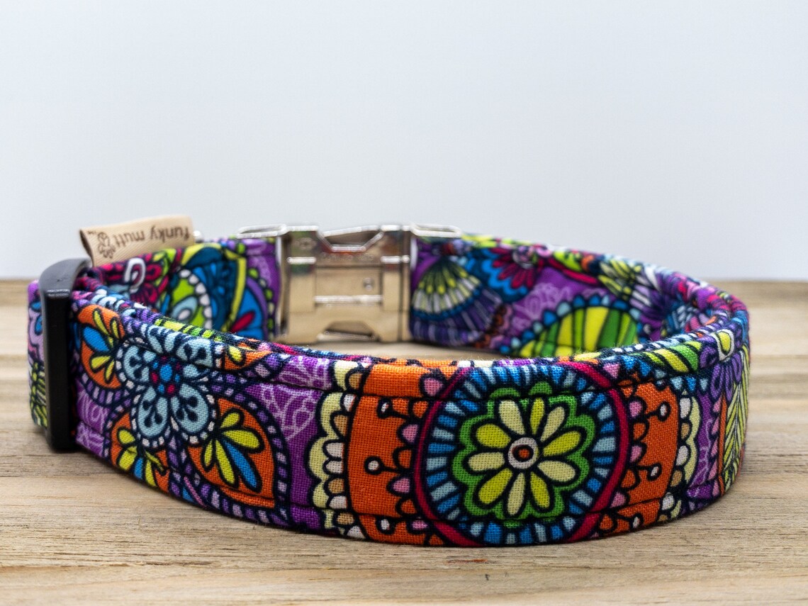 Bohemian Rhapsody Colorful Collar Purple Azure Cobalt | Etsy