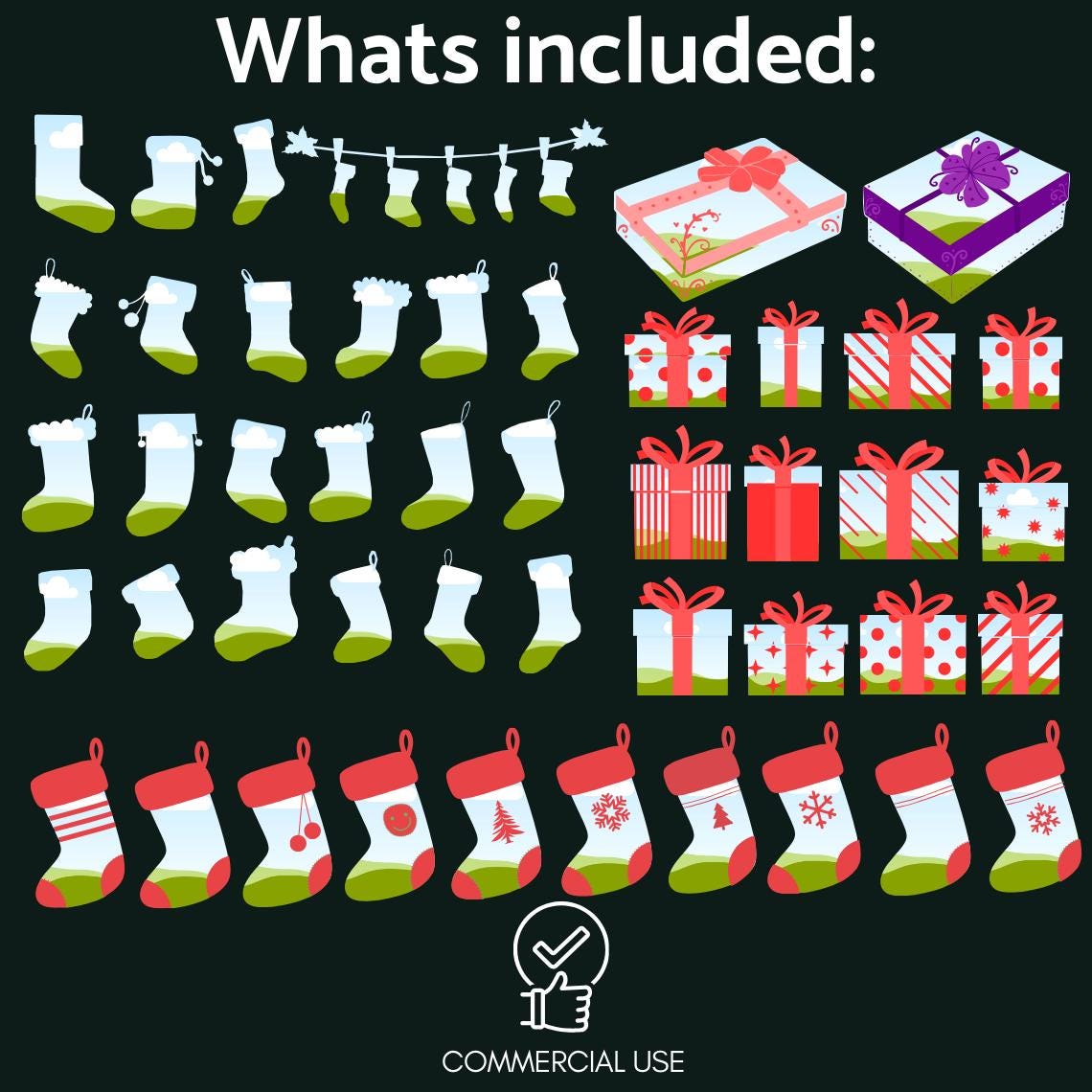 Christmas Canva Frame Mega Bundle Template, 174 Drag and Drop Frames ...