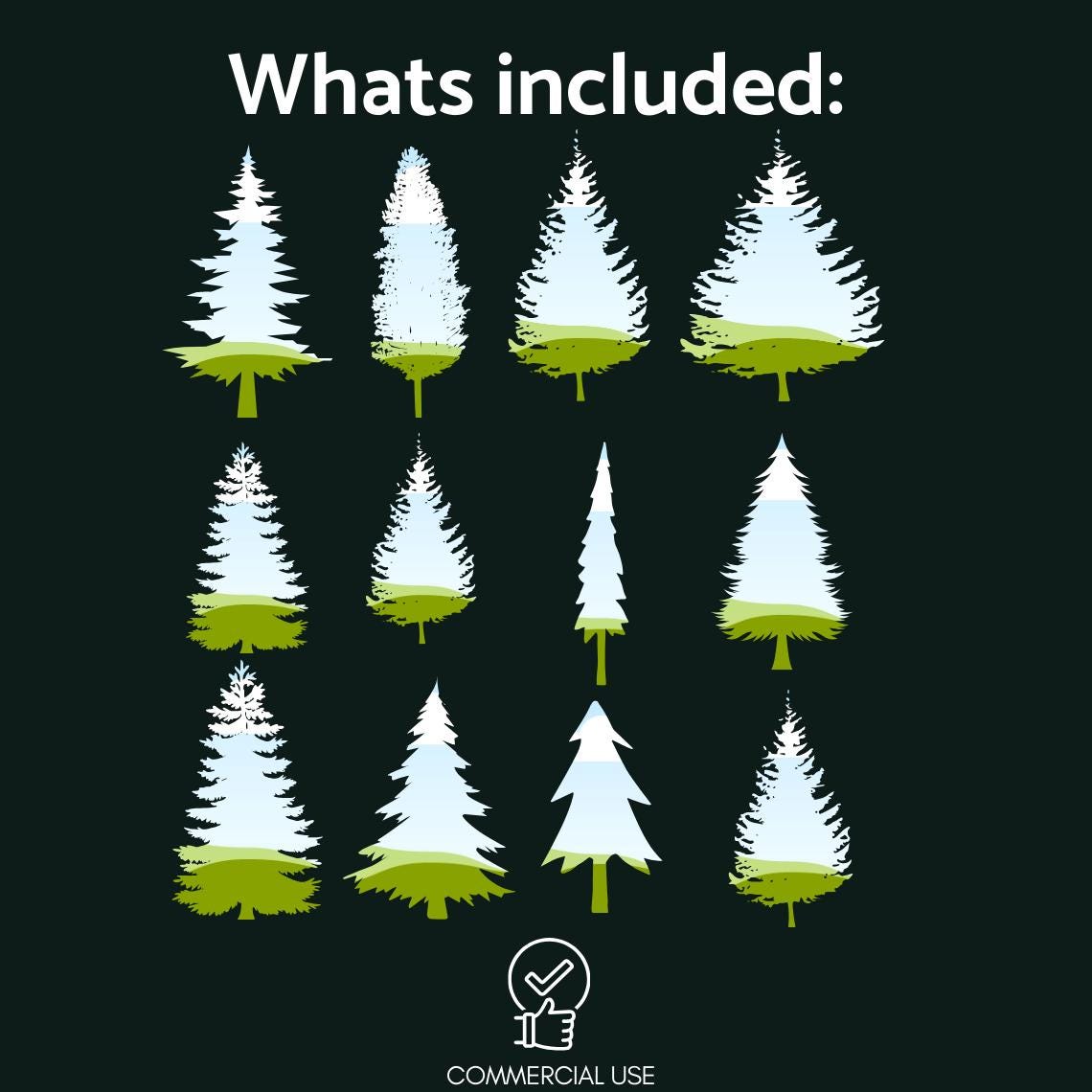 Christmas Tree Canva Frame Templates , 12 Drag and Drop Canva Frames ...