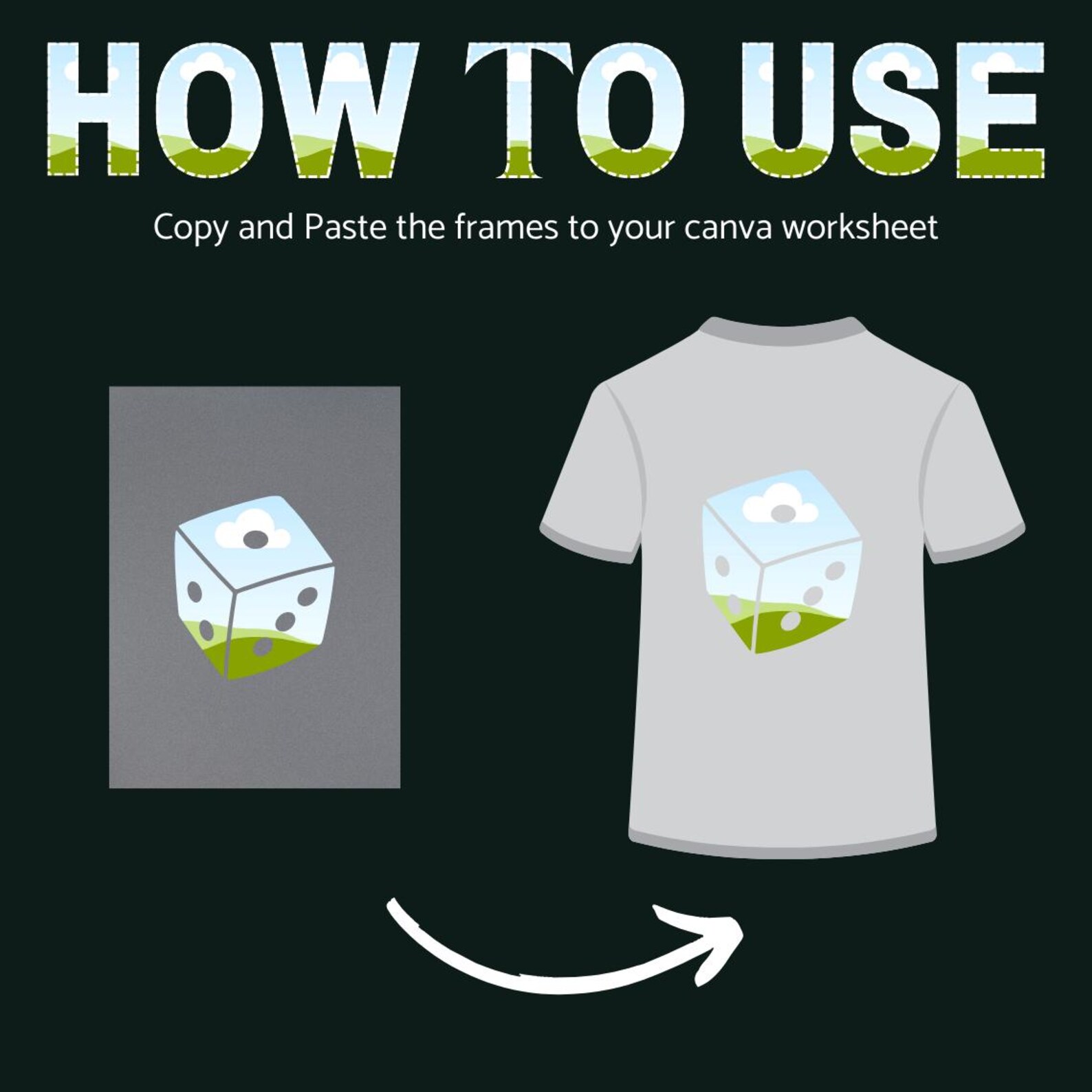 Dice Canva Frame Templates Part 2 , 12 Drag and Drop Canva Frames ...