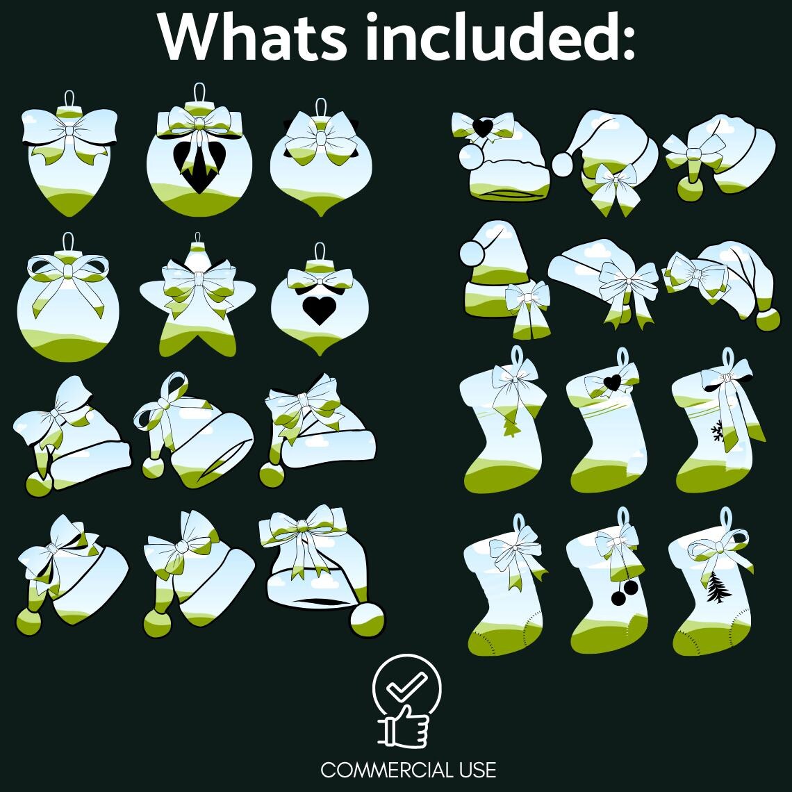 Christmas Canva Frame Mega Bundle Template, 174 Drag and Drop Frames ...