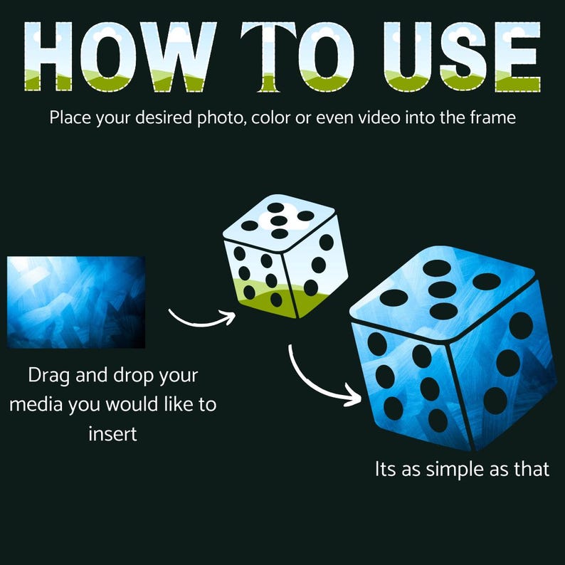 Dice Canva Frame Templates Part 2 , 12 Drag and Drop Canva Frames ...