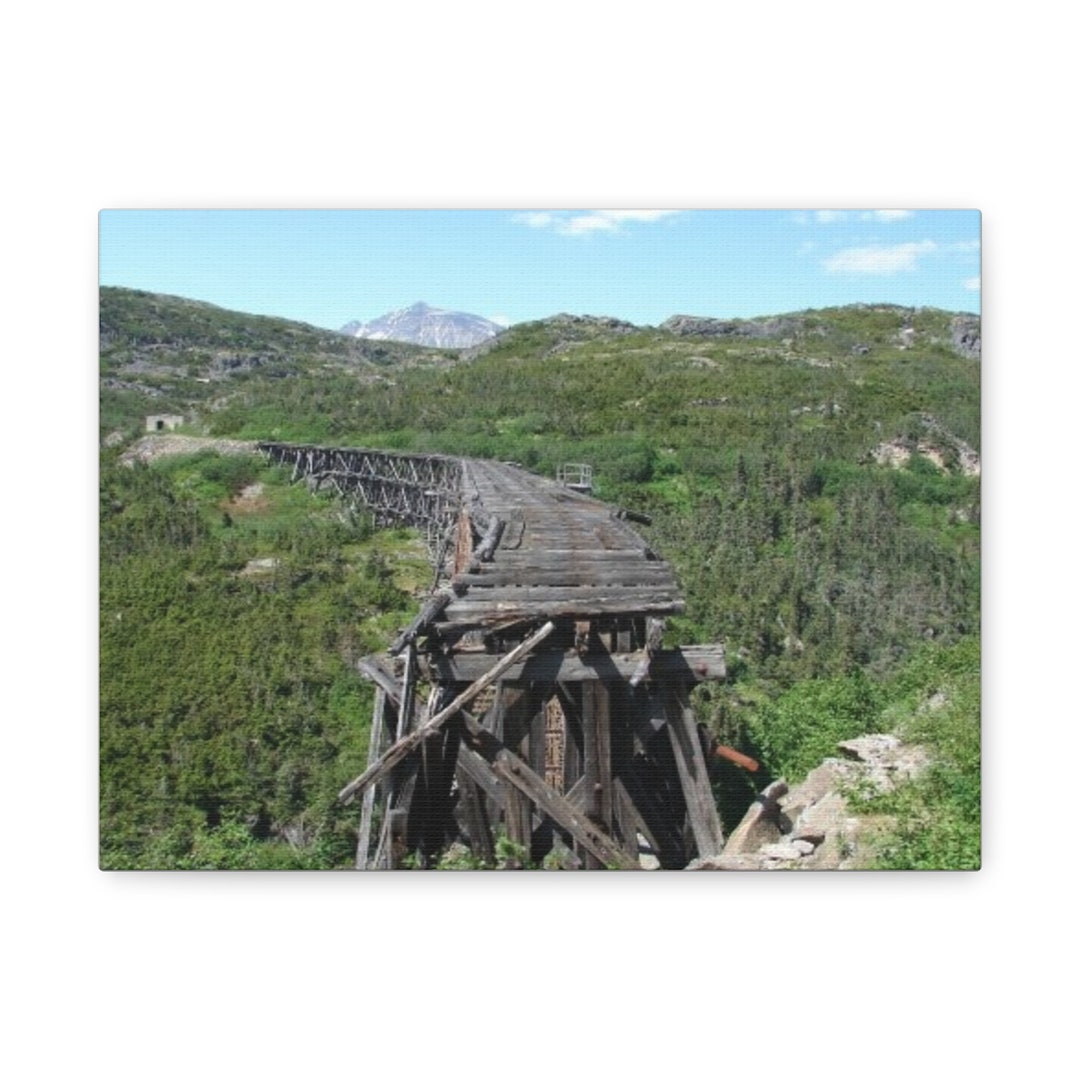 Abandoned Alaskan Railroad Bridge Ends in Mid Air Over Scenic Valley, a ...
