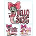 Year of the Snake New Year 2025 Png, Trendy New Years Retro Png, Happy ...
