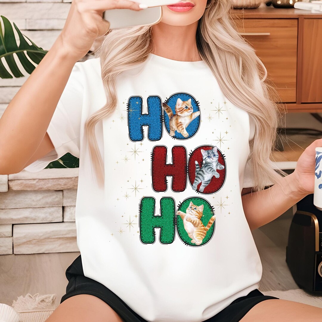Ho Ho Ho Cats Png, Christmas Cats Png, Merry Christmas Png, Cats Png ...