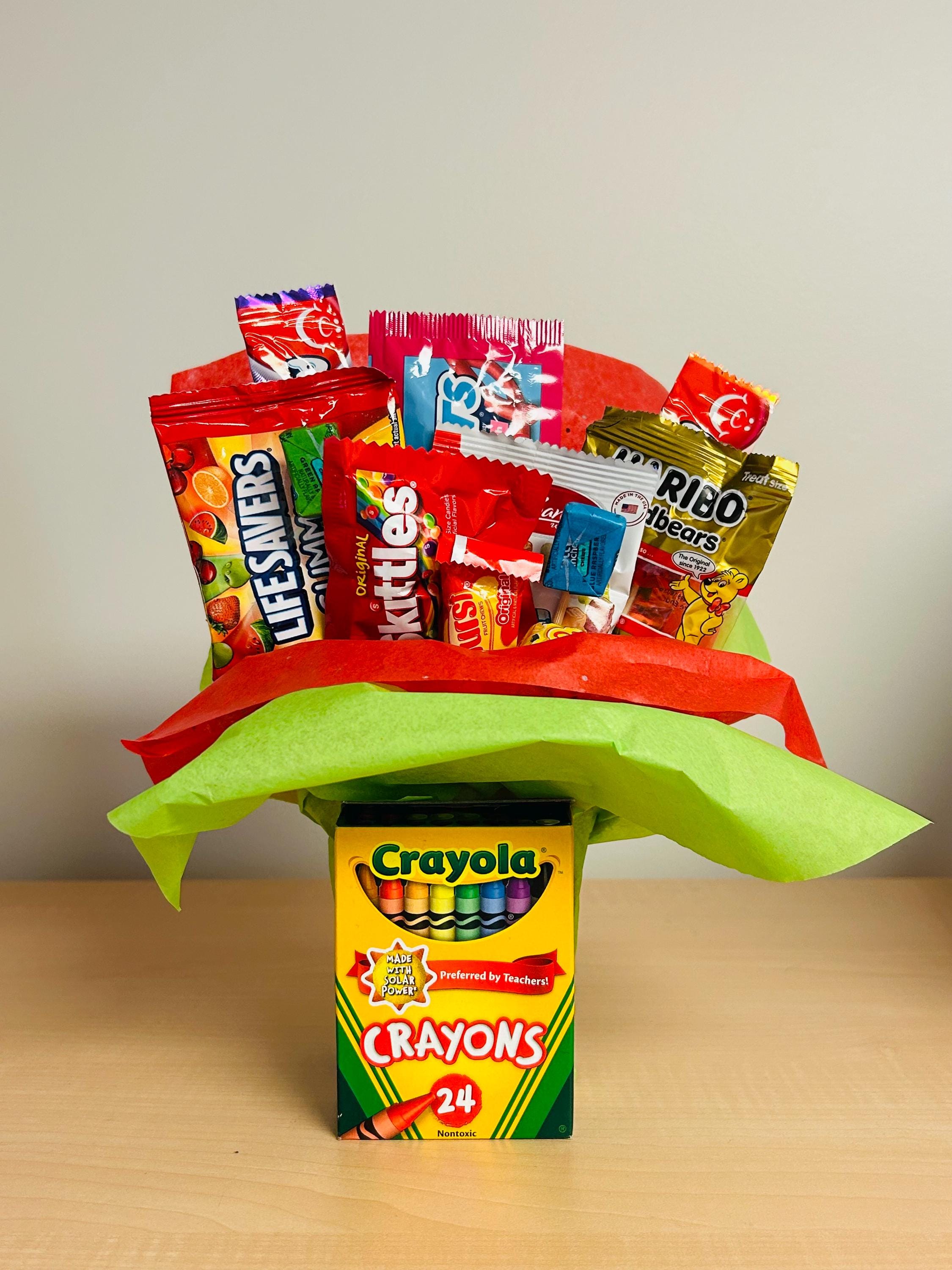 Crayola Back to School Candy Bouquet - Etsy