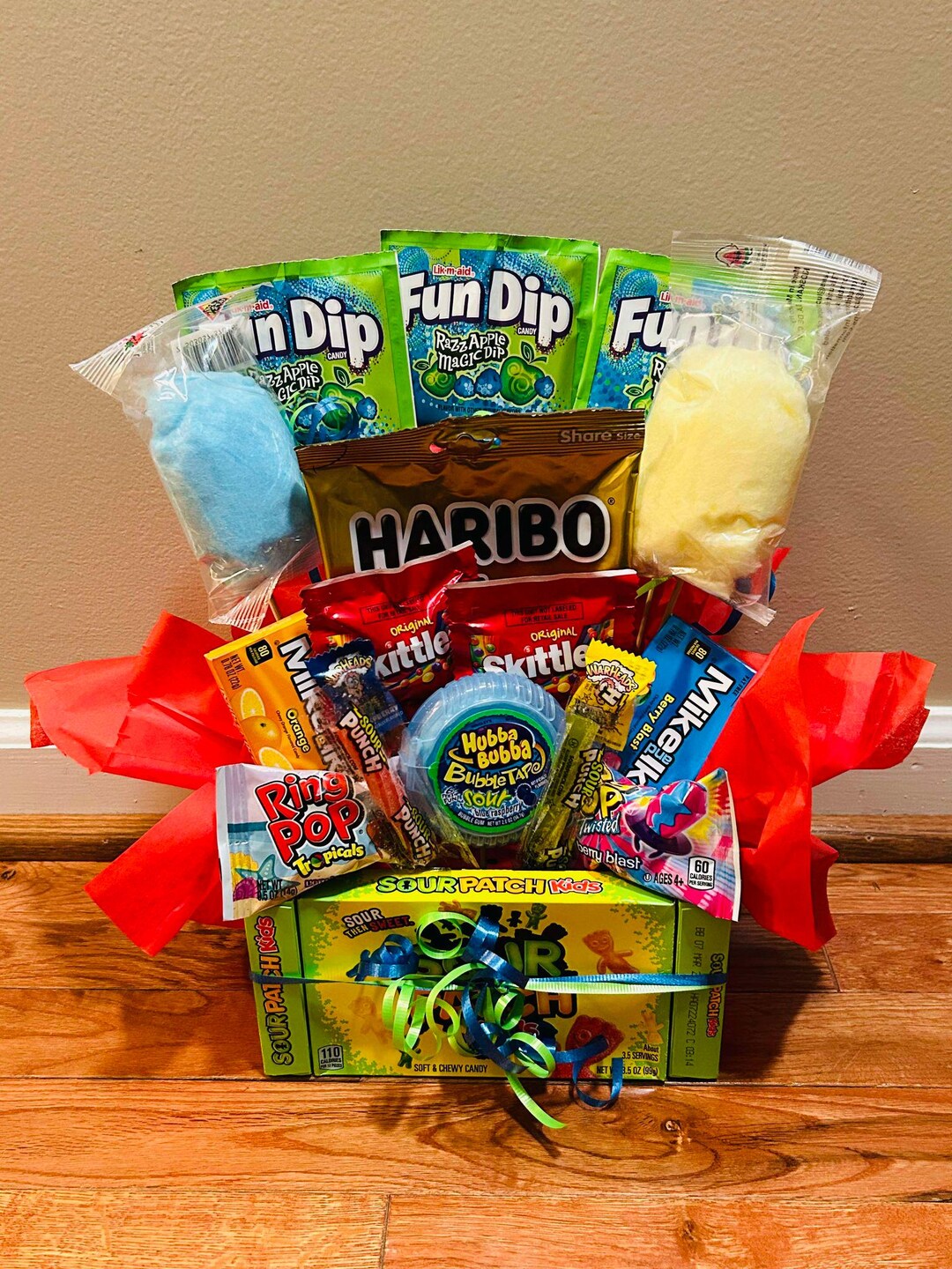 Candy Explosion Bouquet Sweet/sour/gummy/cotton Candy Fun Dips Haribo ...