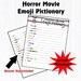 Horror Movie Emoji Pictionary, Halloween Printable Game, Scary Movie ...