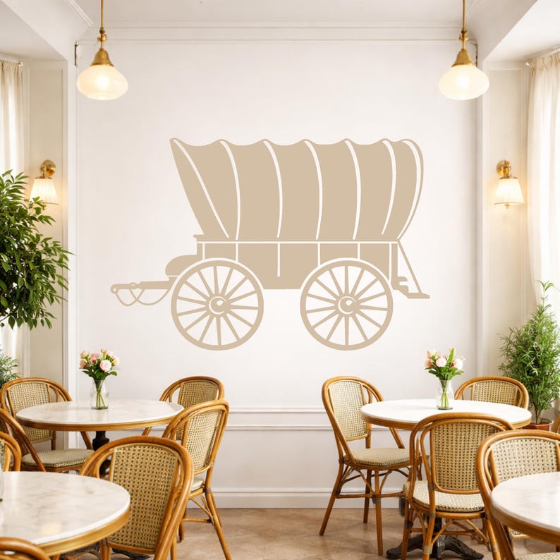 Chuck Wagon Silhouette Template | Farm & Equestrian Wall Decor | Life ...
