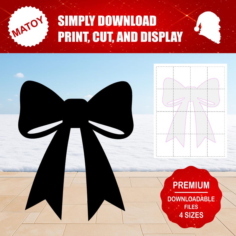 Traceable Bow Template - Etsy