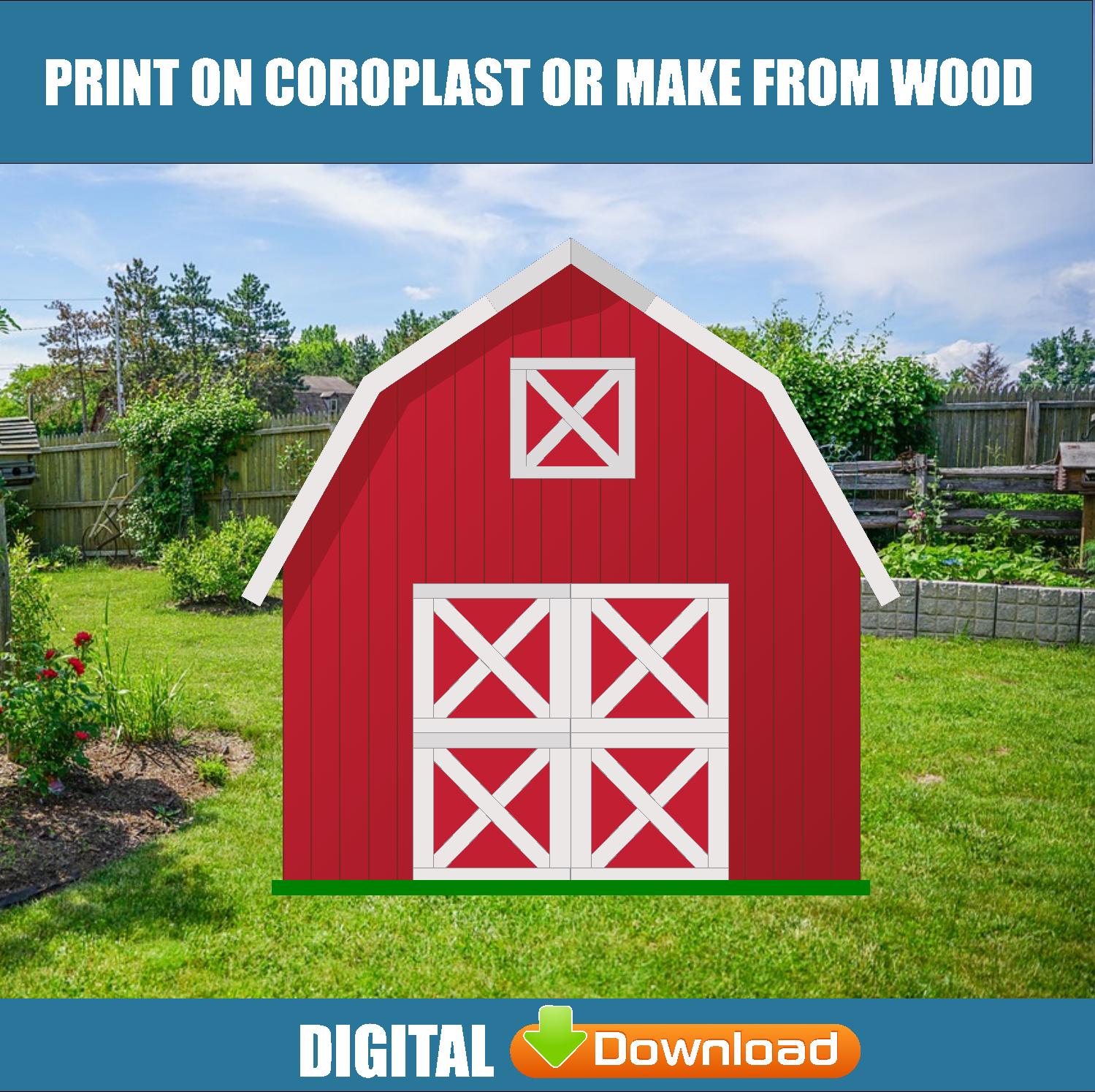 Farm Barn Yard Art Pattern | Full-color Printable and Professional ...