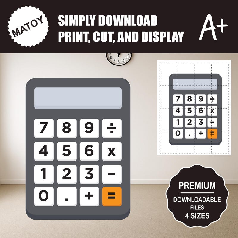 Calculator Svg - Etsy