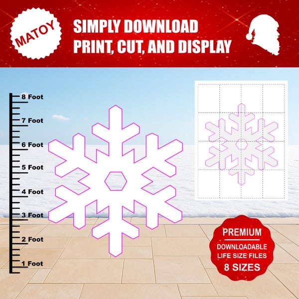 Large Snowflakes - Etsy