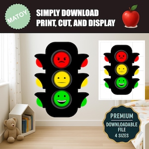 Emotional Traffic Light Classroom Art | Printable Behavior Management ...