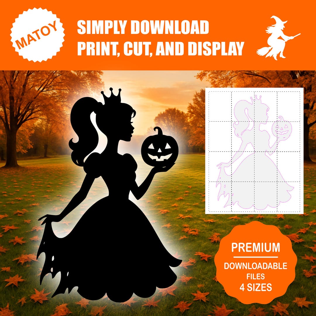 Halloween Princess Party and Wall Decor | Printable Life-size ...