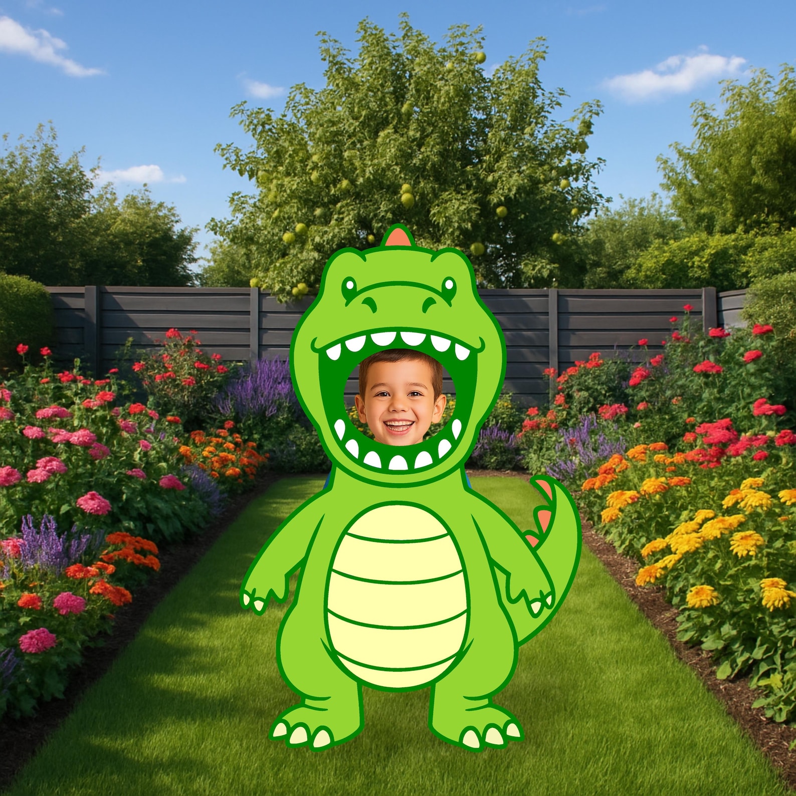 T-rex Dinosaur Photo Booth Prop | Printable Party Decoration (digital ...