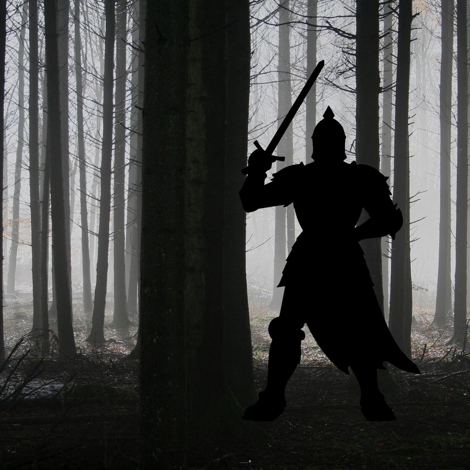 Medieval Knight Yard Art Pattern | Trace & Cut Silhouette Stencil ...