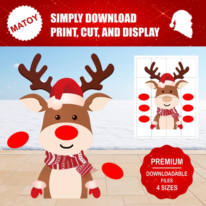 Reindeer Pin - Etsy