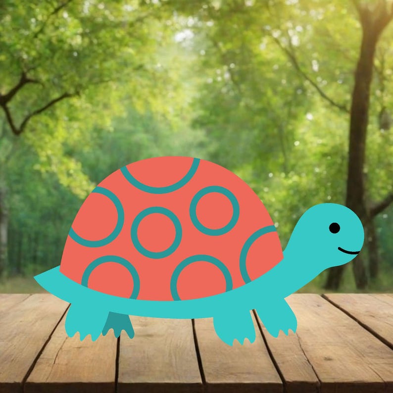 Printable Turtle Template | DIY Crafts, Nursery Decor (digital Download ...