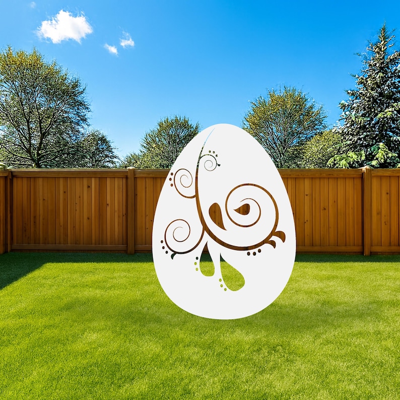 Giant Easter Egg Cutout Pattern | DIY Yard Art (digital Download) - Etsy