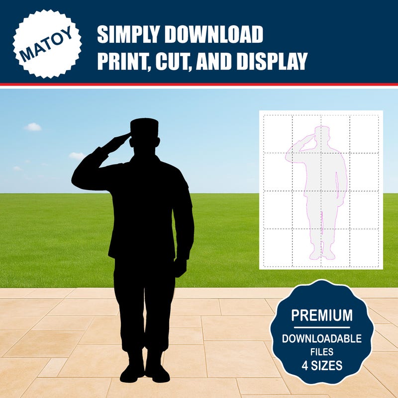 Yard Cutout of Soldier - Etsy